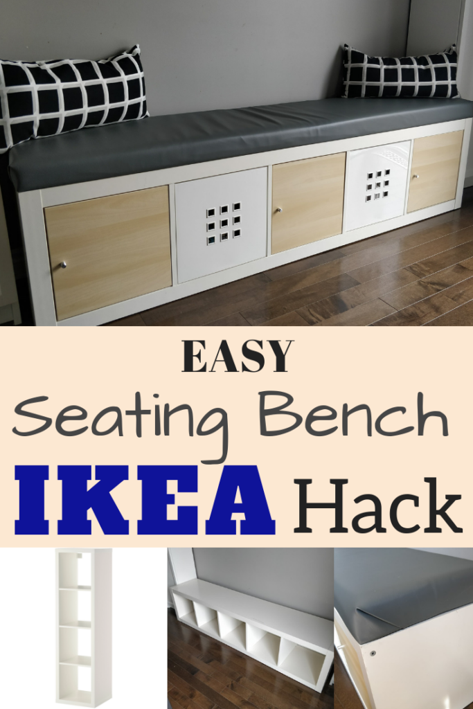IKEA Kallax Hack: Turn Bookshelf into a Seating Bench with Storage {DIY}