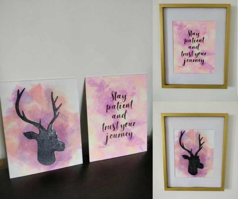 Easy DIY Craft -Tissue Paper Bleeding Art with FREE Printable Stencils