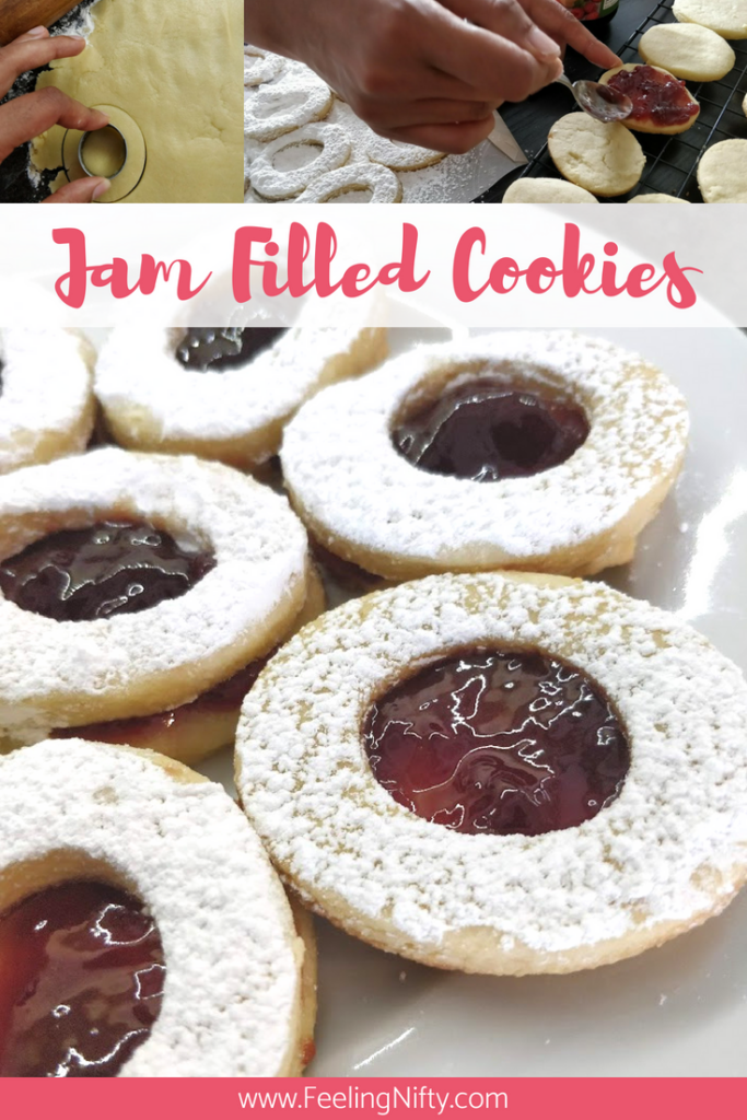 Easy Jam Filled Linzer Cookie Recipe | Feeling Nifty