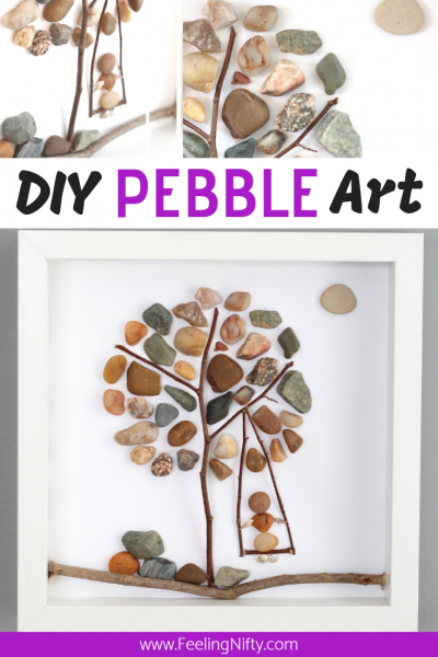 Pebble Art- Create a Super Easy DIY Pebble Art Tree {Easy Art/Craft Ideas}