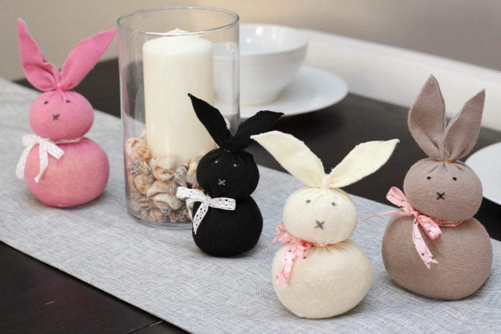 The Easiest Easter Bunny Craft using Unmatched Socks {No-Sew}