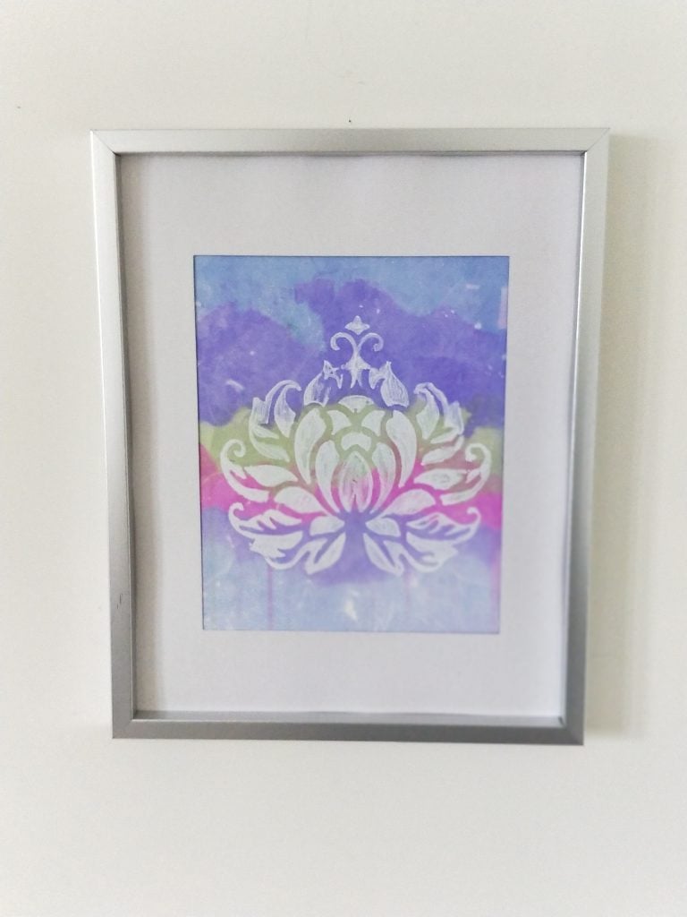 Easy DIY Craft -Tissue Paper Bleeding Art with FREE Printable Stencils