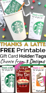 4 Easy "Thanks A Latte" Teacher Appreciation Gift Ideas - FREE Printables