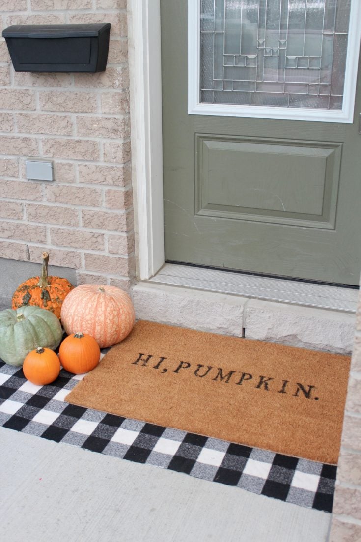 Easy DIY Doormat for $15 (no Cricut required) + 11 Funny Doormat Saying