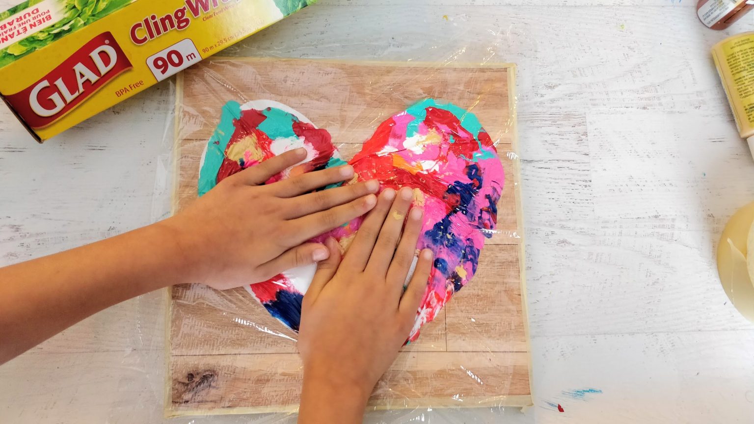 Heart Painting on Canvas - 3 ways! Easy Tutorial for Kids & Adults.