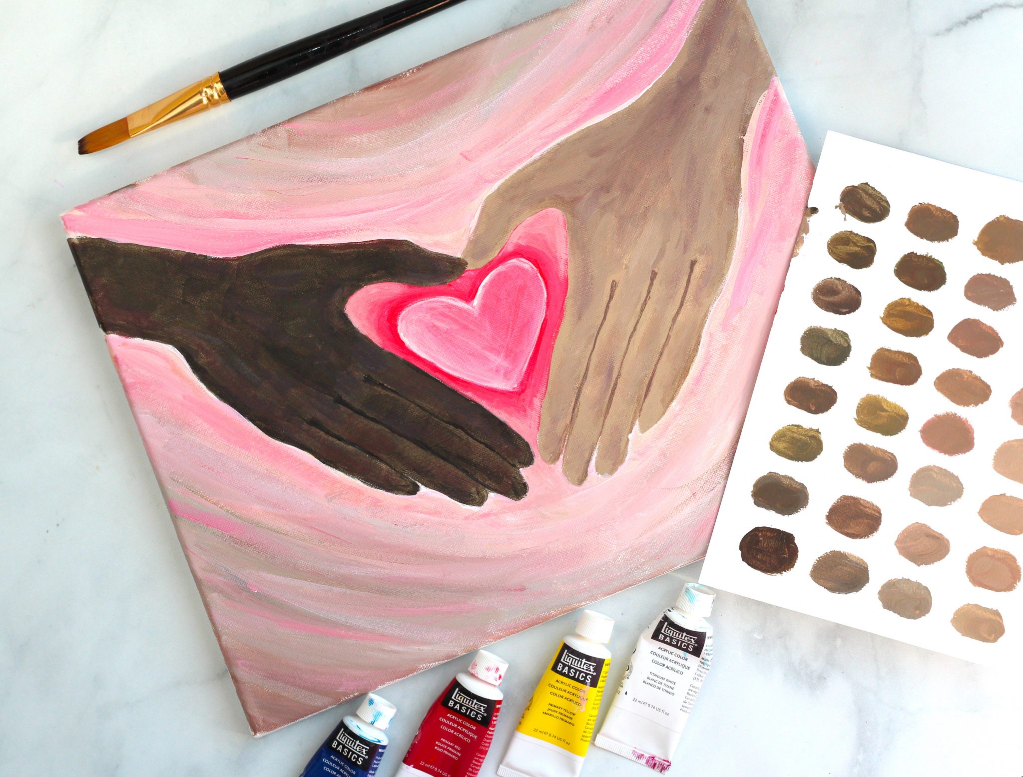 How To How To Make Skin Color Paint in Acrylic