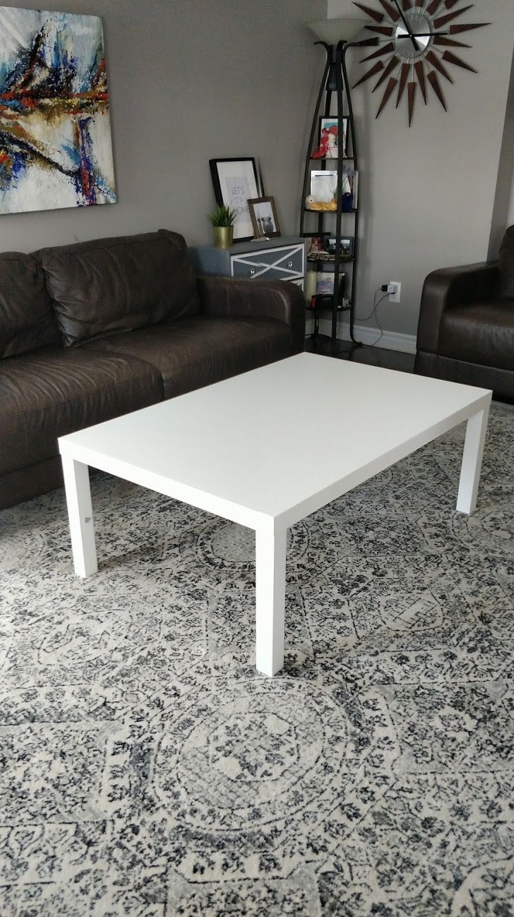 DIY Farmhouse Coffee Table: Ikea Hack Makeover | Feeling Nifty