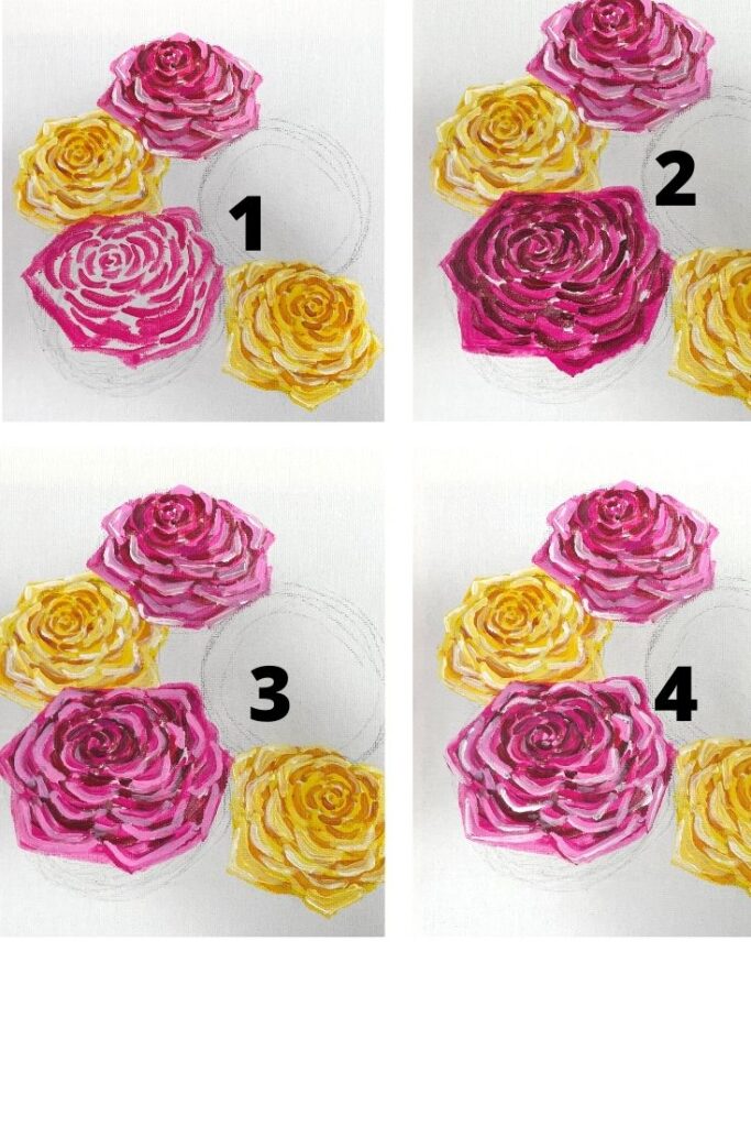 How To Paint Roses In 4 Easy Steps - Acrylics For Beginners