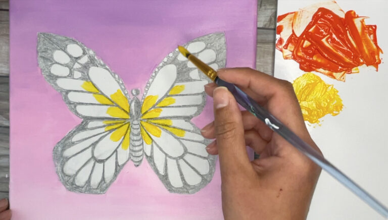 How To Paint A Butterfly {Easy Beginner Step-By-Step Tutorial}