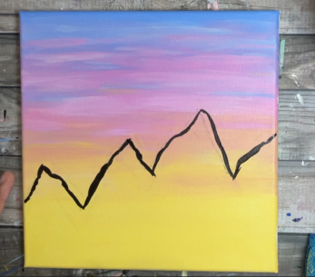 How To Paint a Mountain - Easy & Fun Mountain Scene For Beginners