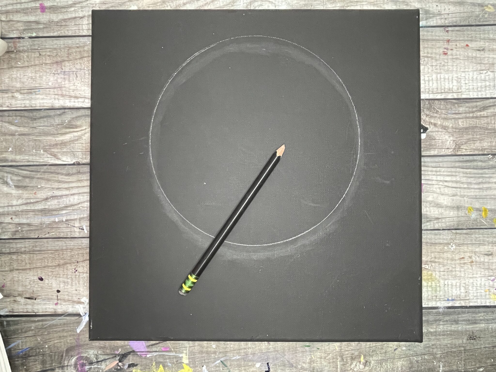 How To Paint The Moon For Beginners (Realistic Full Moon with Acrylics)