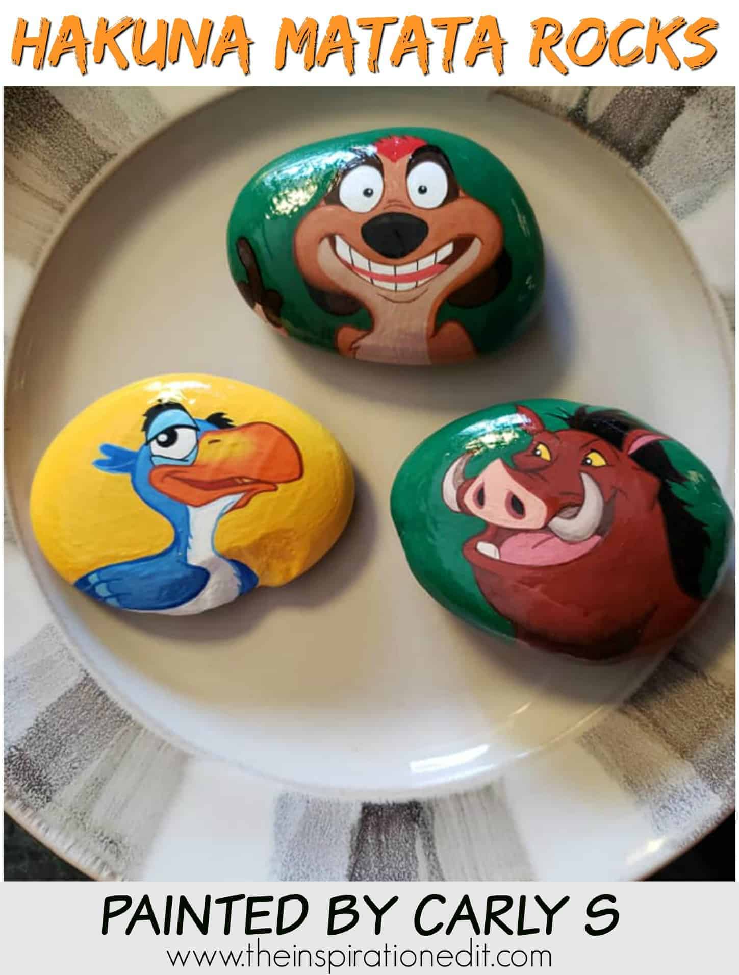 90+ Easy Disney Rock Painting Ideas | Feeling Nifty