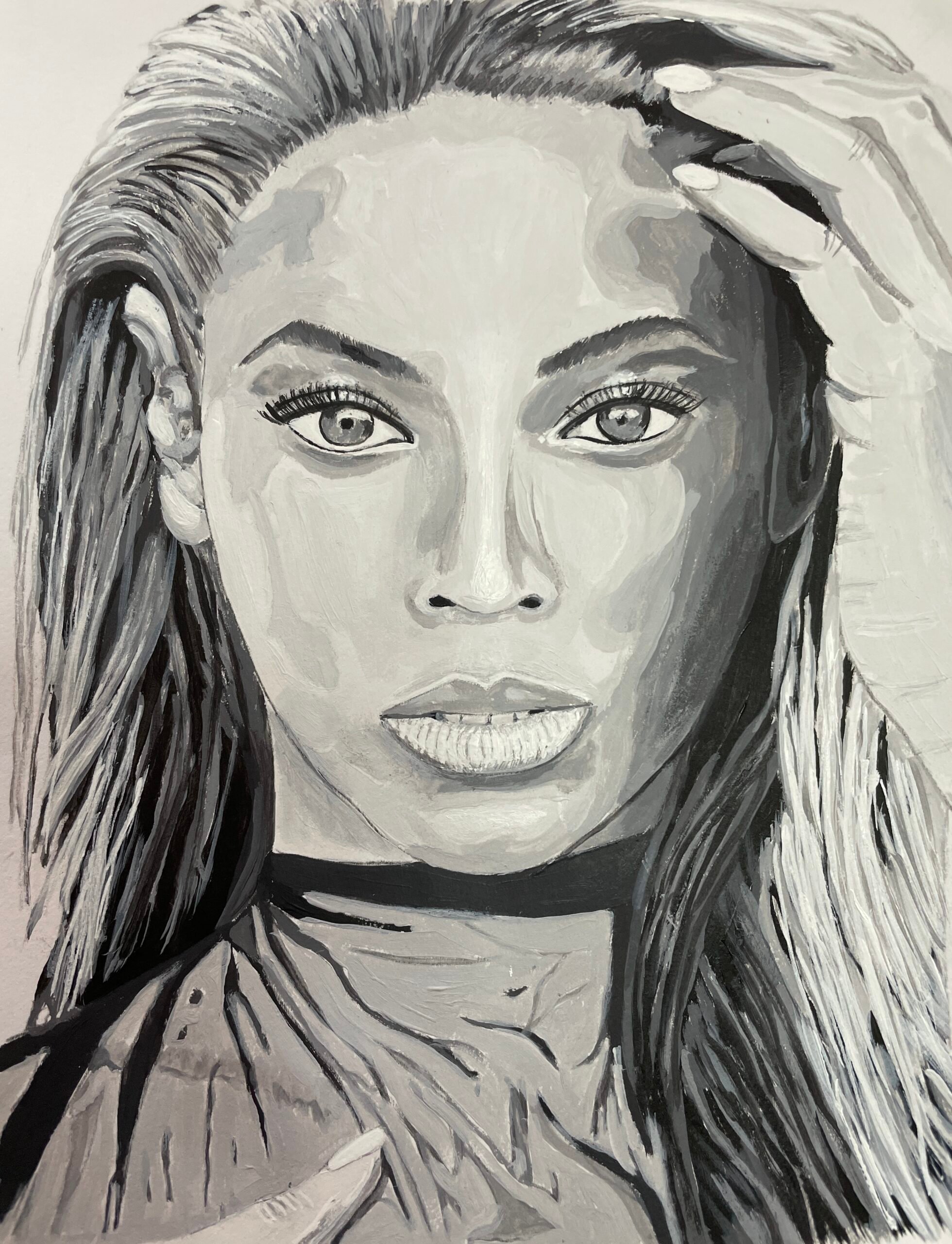 How To Paint A Portrait In Acrylics - Feeling Nifty