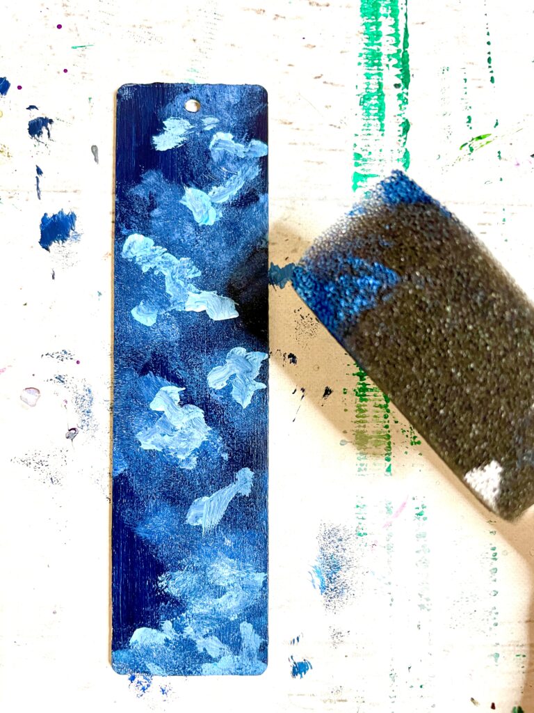 How To Make A Beautiful Bookmark - DIY Galaxy Painting Tutorial