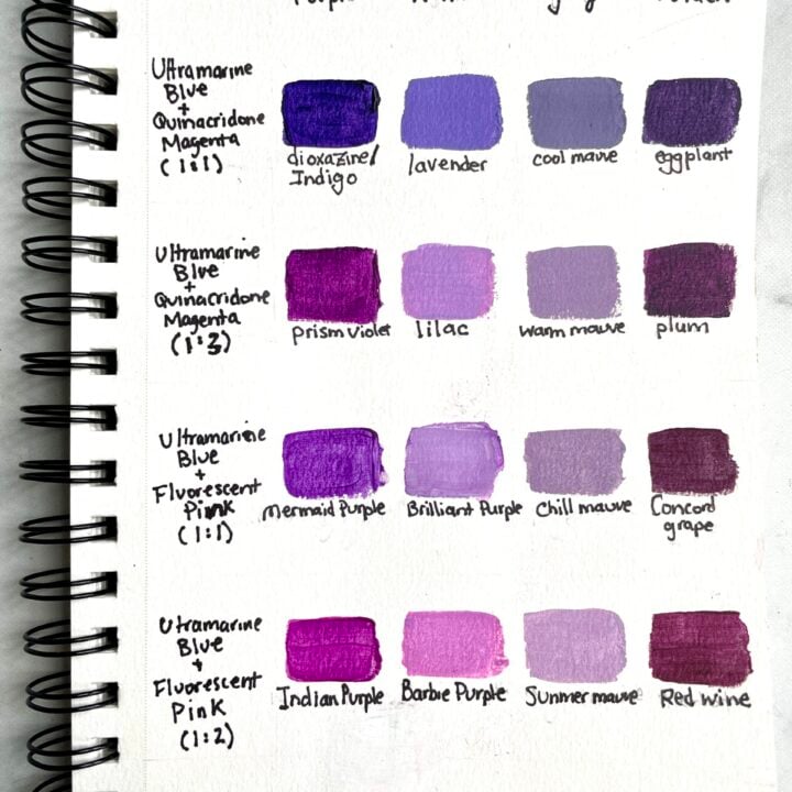 Purple Color Chart Design Templates | Champion Systems NZ | Easy