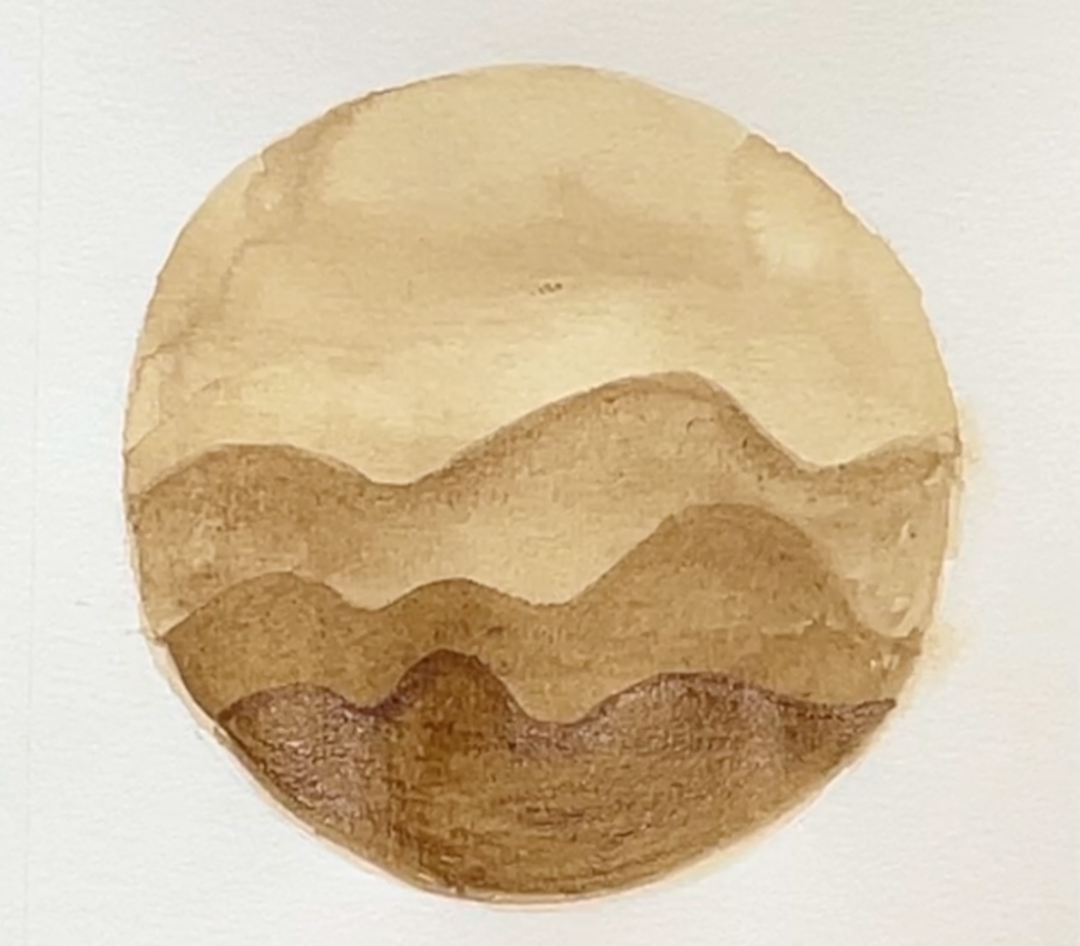 How To Paint With Coffee : Easy Sunset For Beginners