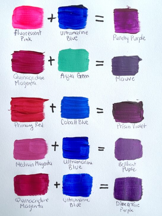 How To Make Purple Color { 15+ Mixes for Vibrant Shades }