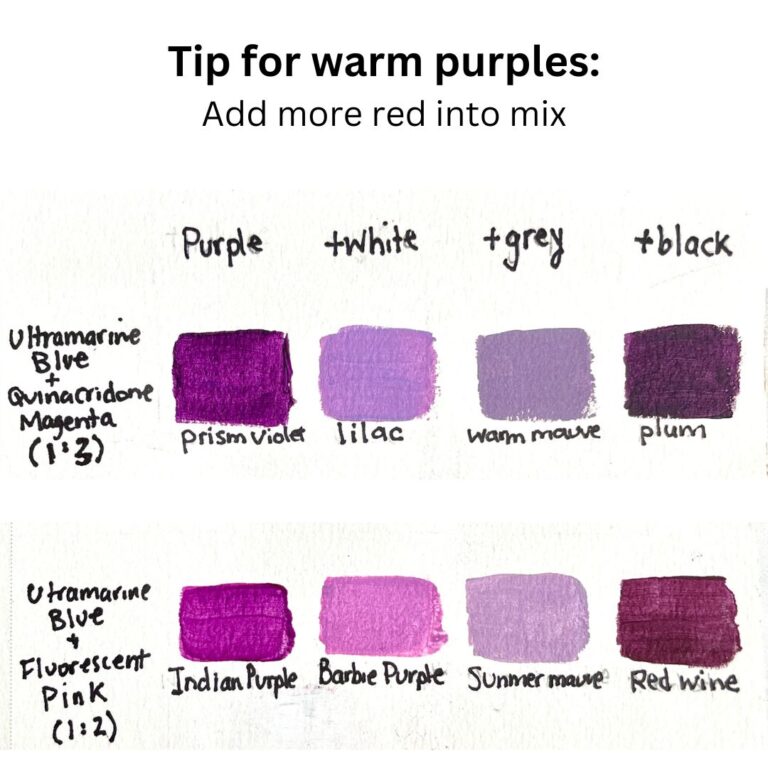 How To Make Purple Color { 15+ Mixes for Vibrant Shades }