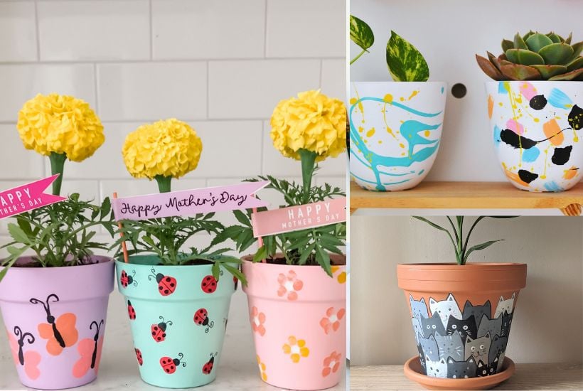 50+ Easy Flower Pot Painting Ideas - Best Ideas for 2024
