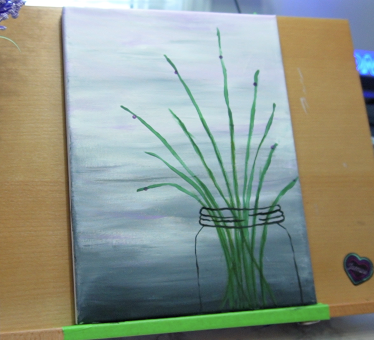 How To Paint Lilacs with Q-Tips & Acrylic Paint