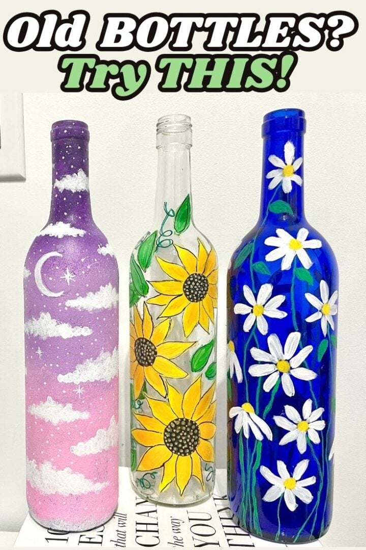 How To Paint Wine Bottles (& Champagne bottles) + 5 Easy Ideas