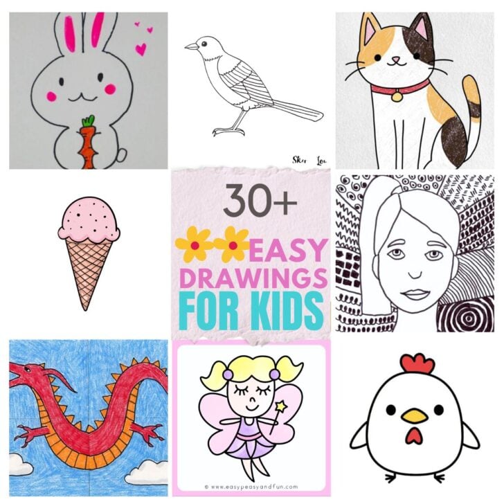 30+ Fun Drawing Ideas Kids Can Get Creative With | Feeling Nifty