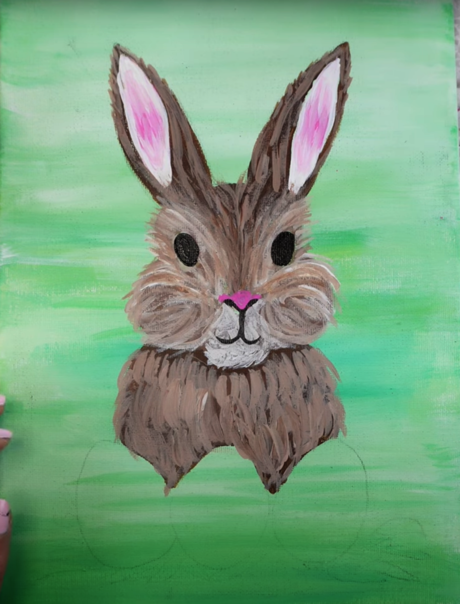 Easy Easter Bunny Painting Tutorial 🐰 Step By Step Acrylic For ...