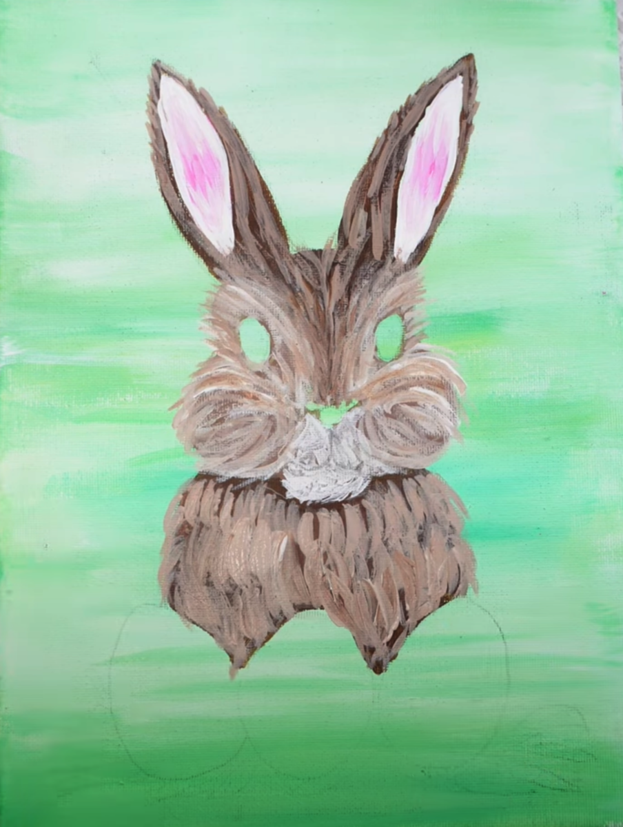 Easy Easter Bunny Painting Tutorial 🐰 Step By Step Acrylic For ...